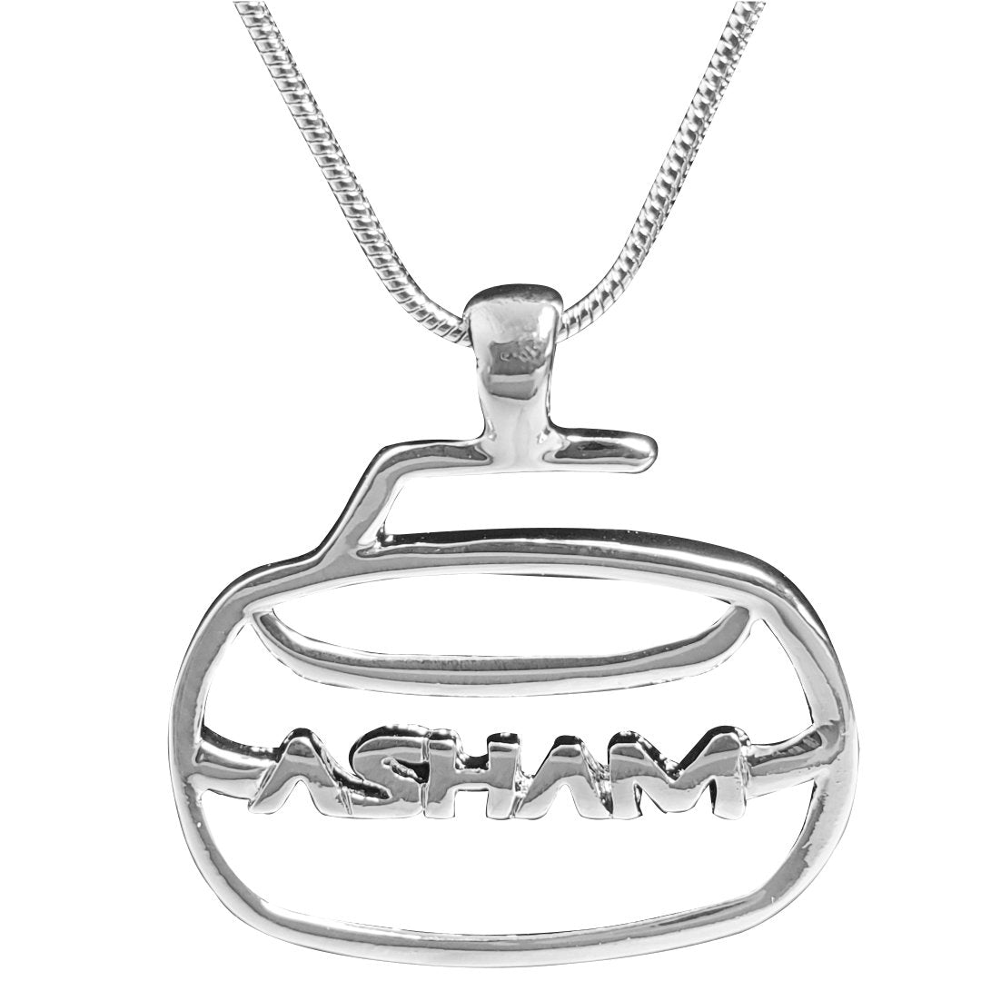 Asham Curling Rock Outline Necklace – ashamwholesale.com