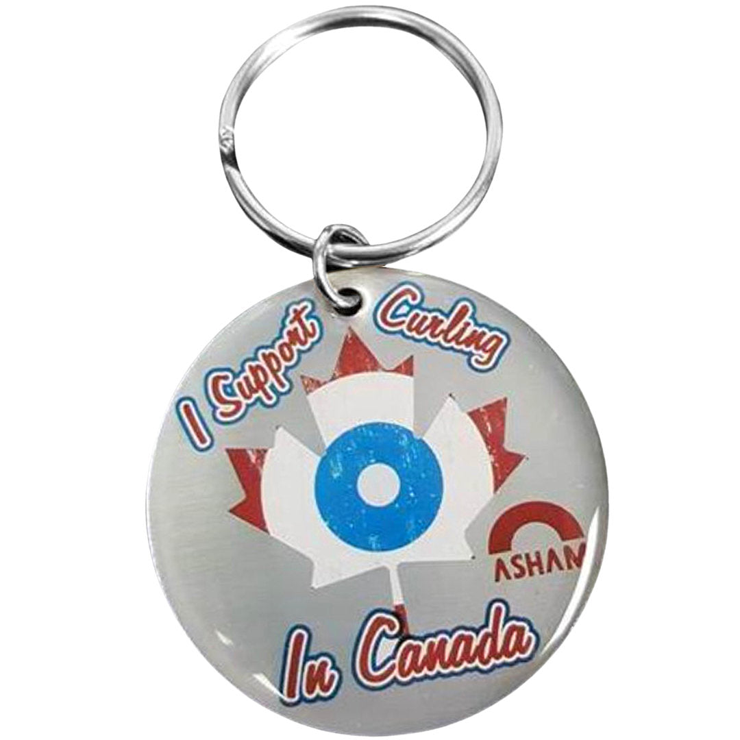 I Support Curling Keychain – ashamwholesale.com